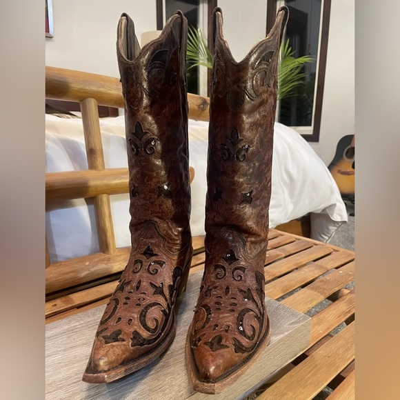 Corral | Shoes | Corral Boots Womens 55m Inlay Sequins Tall Western ...